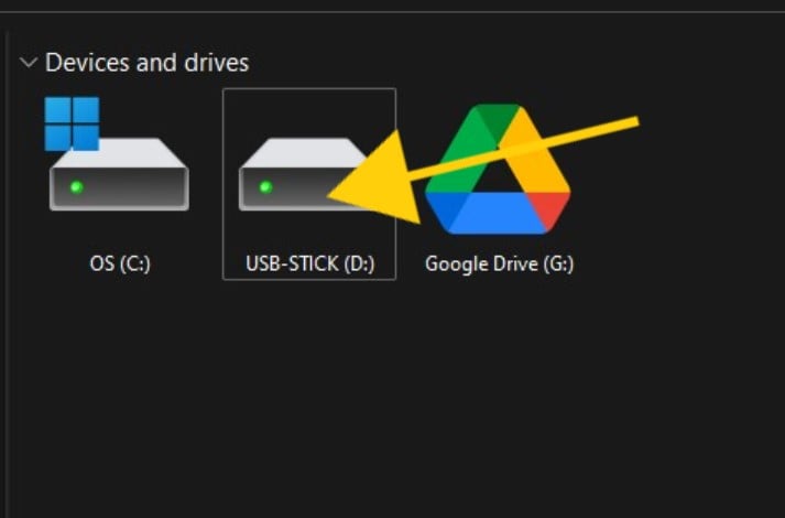 How to format a USB-stick?