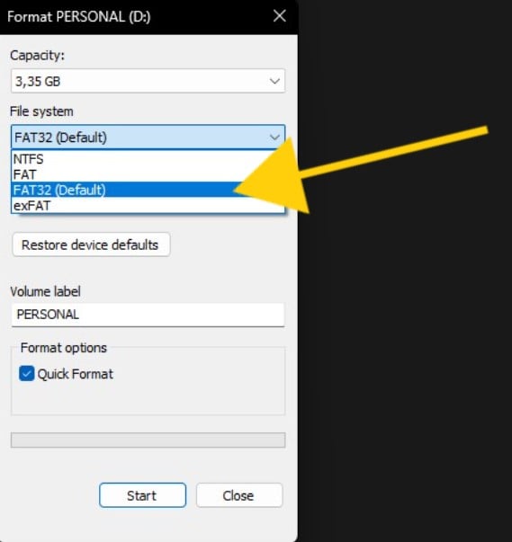 Hvordan formaterer jeg en USB-stick?